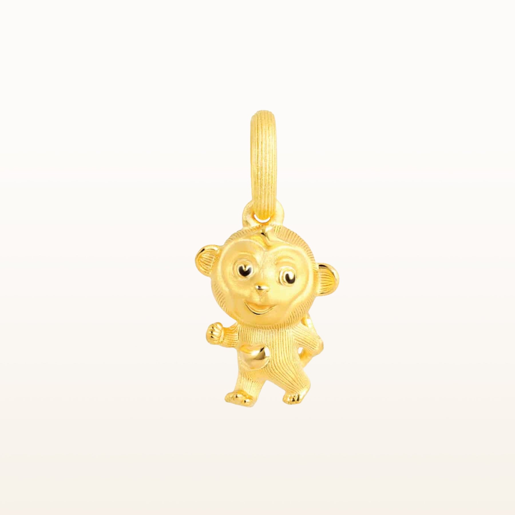 24K Pure Gold Pendant: Chinese Zodiac Monkey Design – Prima Gold Official
